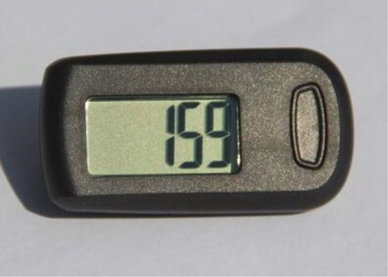 Portable Sports 3D Smart Pedometer Step Counted ABS Plastic Battery Included