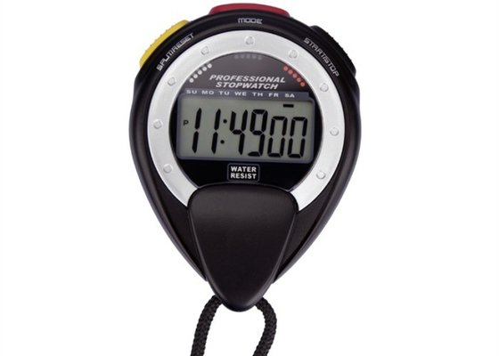 Digital Sports Watch Step Counter , Handheld Pedometer Wrist Watch Electronic Chronograph