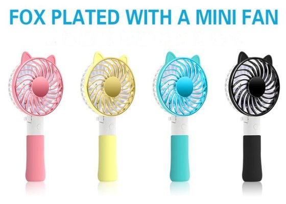 USB Small Hand Held Fans Battery Operated 2 Watt Outdoor Electric Summer Gifts