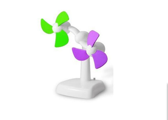 Couples Portable Mini Fan Fun Electronic Gifts Dual Head USB Rechargeable AAA Battery Rotation