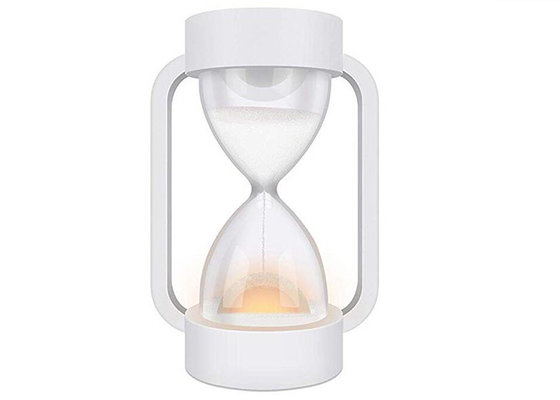 Boys / Girls Hourglass Sand Timer Lamp 7 Color Changing / Warm Light For Kids