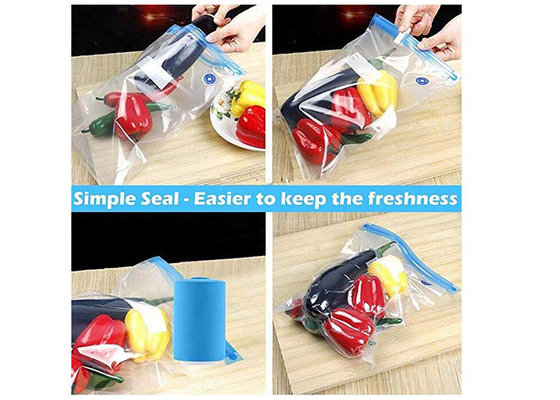 2W Fun Electronic Gifts MINI Vacuum Sealer BPA Free Food Sealed Bags Long Lifespan