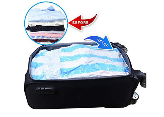 Travel Hand Pump Premium Vacuum Space Saver Storage Bags 6 Pack 800mAh Battery