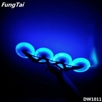 LED Light PU Wheels for Roller Inline Skate Shoes 90mm 100mm 110mm Speed Wheels Available Stock (DW1011)