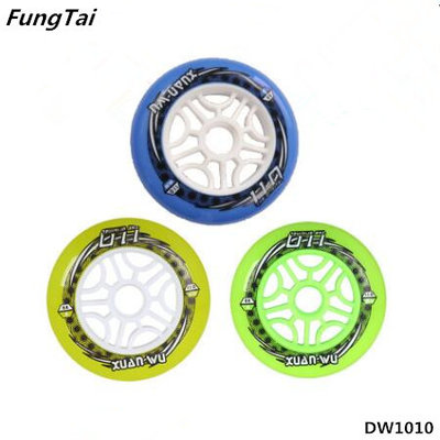 Skates Wheel Roller Inline Skate Shoes Speed Skate Wheels 90mm 100mm 110mm Wheels Yellow Green Blue Colors (DW1010)
