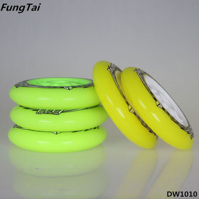 Skates Wheel Roller Inline Skate Shoes Speed Skate Wheels 90mm 100mm 110mm Wheels Yellow Green Blue Colors (DW1010)