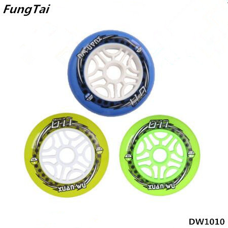 Skates Wheel Roller Inline Skate Shoes Speed Skate Wheels 90mm 100mm 110mm Wheels Yellow Green Blue Colors (DW1010)