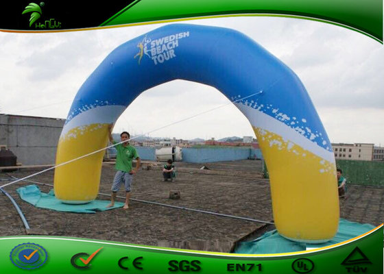 Eco - Friendly PVC Advertising Inflatable Door Arch Model Outside EN14960