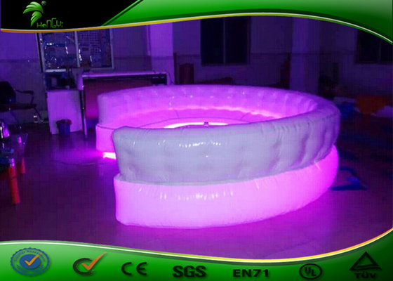 Durable Inflatable LED Sofa Model With For Pub / Inflatable Furniture Sets For Adults