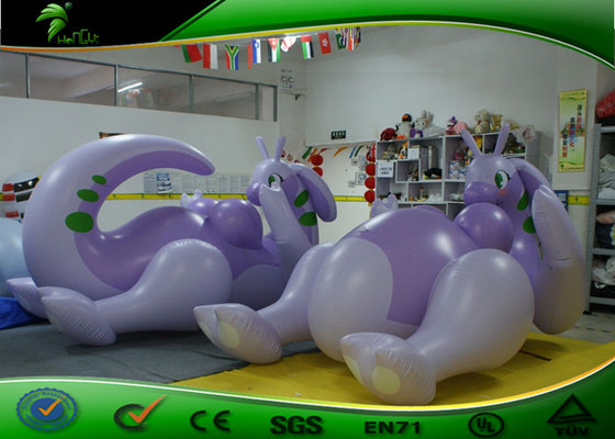 Professional Blow Up Cartoon Characters , Inflatable Laying Dragon Animals toys With UV Printing