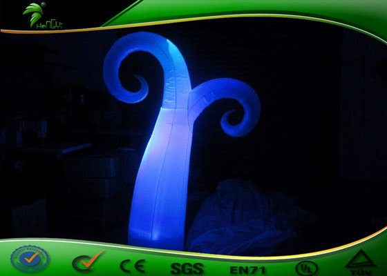 2m Tall  Inflatable Lighting Decoration Oxford Cloth inflatable Cone With LED Light