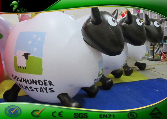 Advertising Exhibition Sheep Shaped Inflatable Farm Mascots With Logo Printing