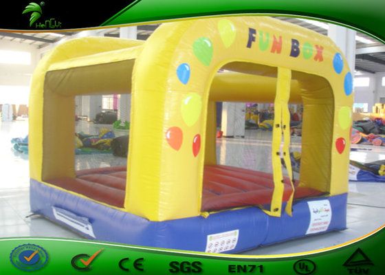 Yellow Inflatable Bounce House / Waterproof Inflatable Jumper Bouncer