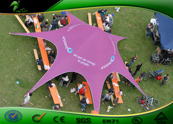 Outdoor Aluminum Oxford Cloth Star Shade Tent 12m Diameter For Advertising