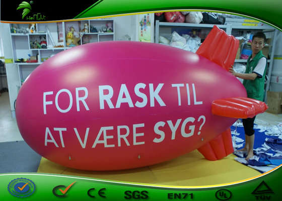 Colorful 10ft Inflatable Helium Balloon Blimp Airship For Advertising