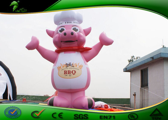 Eco - Friendly Large Advertising Inflatable Pig Balloon For Exhibition