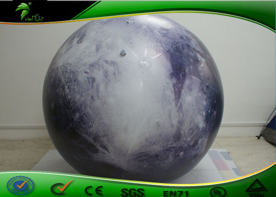 Ground Standing Moon Inflatable Advertising Air Balloon For Study / Display / Promotion