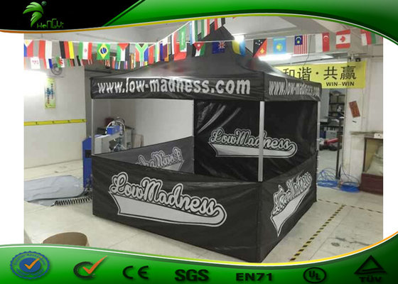 Flame Retardant Folding Canopy Tent  , 3x3 Metal Wedding Pop Up Tent