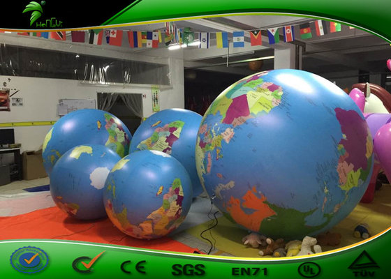 Custom Inflatable Advertising Balloons , Oxford Cloth LED Inflatable Sphere