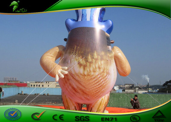 Waterproof 16ft Inflatable Cartoon Characters Inflatable Yeti With Thick PVC
