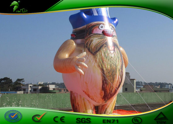 Waterproof 16ft Inflatable Cartoon Characters Inflatable Yeti With Thick PVC