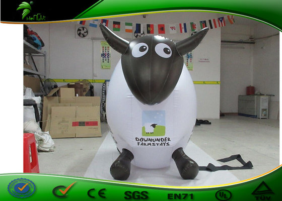 Customized Inflatable Advertising Balloons , 1.5m High Lovely Inflatable Sheep