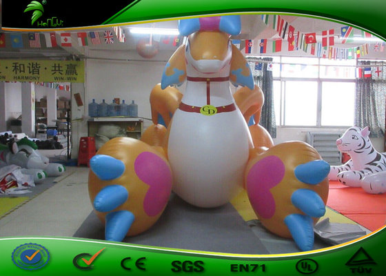 Durable Inflatable Cartoon Characters , Inflatable Large Dragon Toy With Bounce