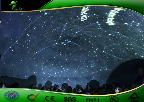 Projection Inflatable Planetarium Tent 6m Black Single Layer Air Dome Tent