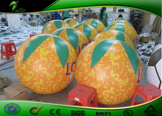 PVC Orange Inflatable Fruit Balloon For Advertising / Inflatable Orange Balloon For Events