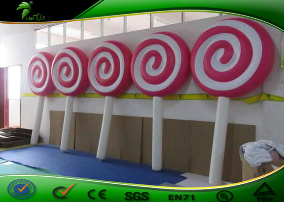 Flame Retardant 150cm Inflatable Shapes , Inflatable Lollipop For Kids