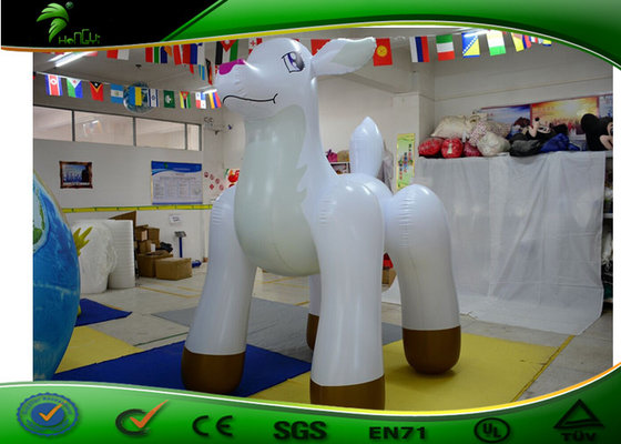 H.120cm Inflatable Cartoon Characters Christmas Reindeer White Metal Deer