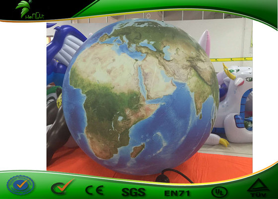 Giant Decorative Inflatable World Map / Helium Globe Earth Balloon