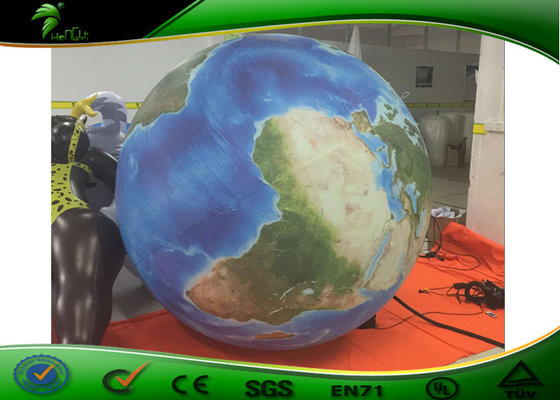 Giant Decorative Inflatable World Map / Helium Globe Earth Balloon