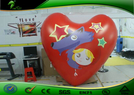 Custom Large inflatable Red Heart For Valentine Day Romantic Decoration