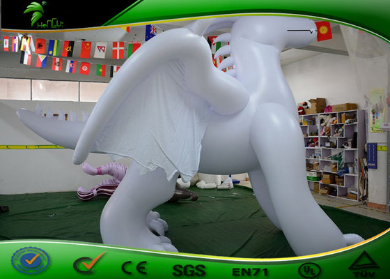 Decoration Used Fly White High Advertising Inflatable Dragon Customized