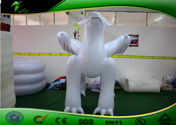 Customized White Inflatable Sea Dragon With Logo Printing For Advertising