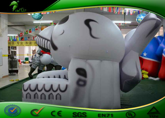 White Outdoor Inflatable Skull Entrance Arch / Inflatable Archway For Advertising
