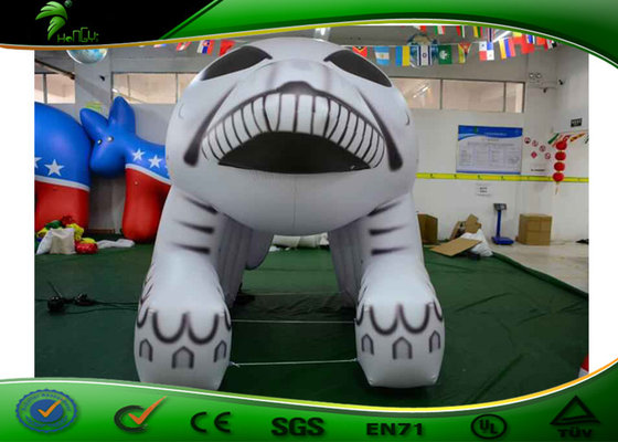 White Outdoor Inflatable Skull Entrance Arch / Inflatable Archway For Advertising