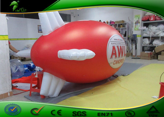 2.5m Long 0.18mm PVC Inflatable Durable Helium Airship / Blimp Waterproof