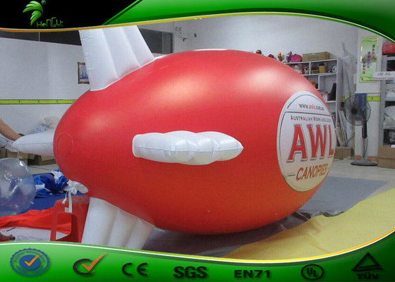 2.5m Long 0.18mm PVC Inflatable Durable Helium Airship / Blimp Waterproof