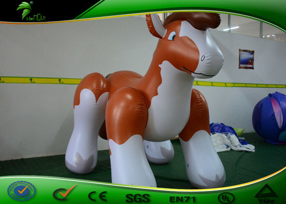 1 M Brown Helium Inflatable Cartoon Characters Horse Toy With PVC Material