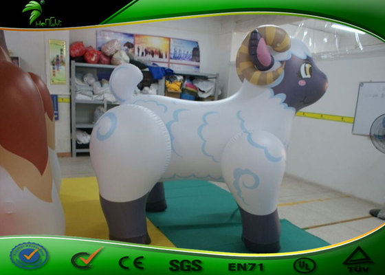Funny Inflatable Cartoon Characters Fat Animal Sheep Shape For Playground