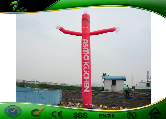 Advertising Standing Inflatable Air Dancers 2m With Certified Blower UV Printing