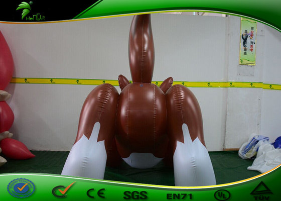 2 m Custom Inflatable Cartoon Characters Husky Dog Toy Animals For Sitting