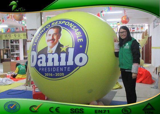 PVC Inflatable Advertising Balloons With Printing / 2m Helium Advertising Balloons