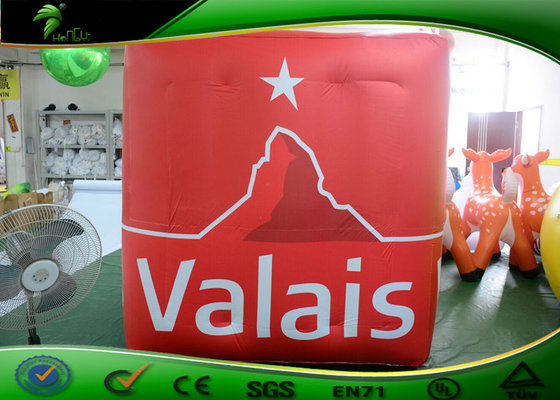 Custom Logo Inflatable Advertising Balloons Square Durable PVC Material