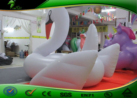 PVC Lovely Inflatable Water Toys Floating White Swan For Holiday Celebrations
