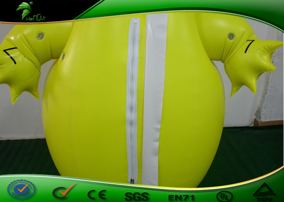 Lovely Yellow Inflatable Cartoon Characters 2m Tall Inflatable Rat Cartoon Costume