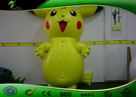 Lovely Yellow Inflatable Cartoon Characters 2m Tall Inflatable Rat Cartoon Costume