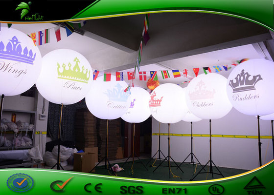 Oxford Cloth Inflatable Lighting Decoration Stand LED Light Balloon For Display